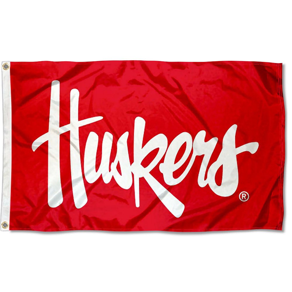 Amazon.com : College Flags & Banners Co. Nebraska Cornhuskers Script ...