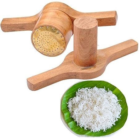 Buy Homeneed Wood Idiyappam Press Maker, Brown Online at Low Prices in ...