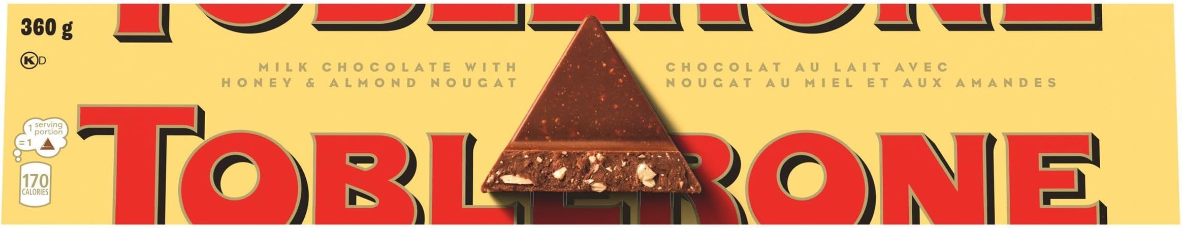 Amazon.com : Toblerone Milk Large Bar Chocolate, 360 g : Grocery ...