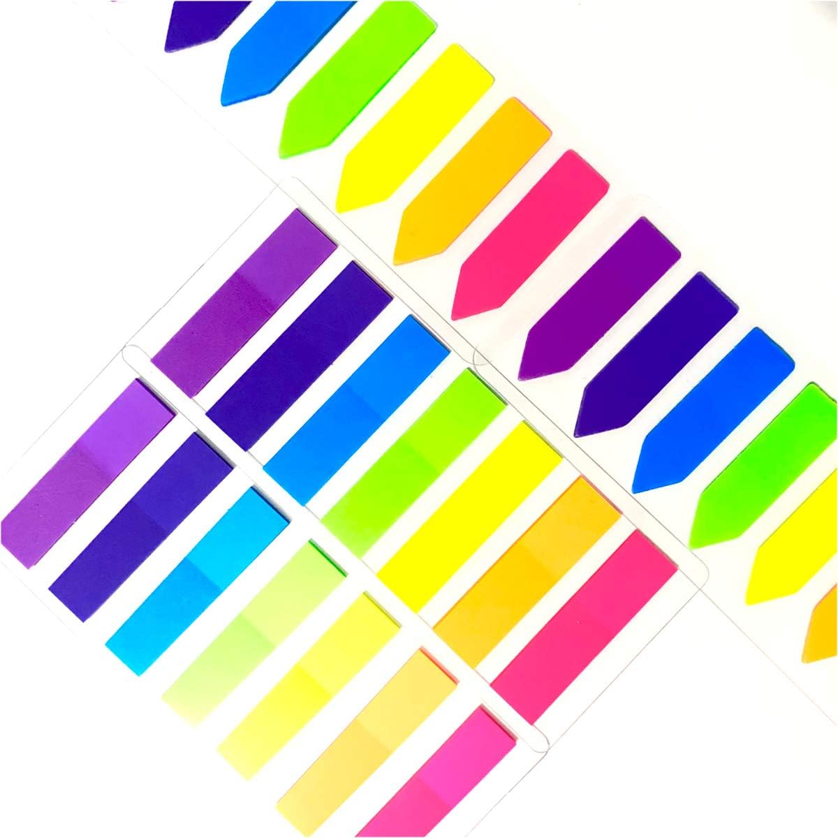 Amazon.com : Neon Page Markers, Colored Page Index Tabs Flags Tabs ...
