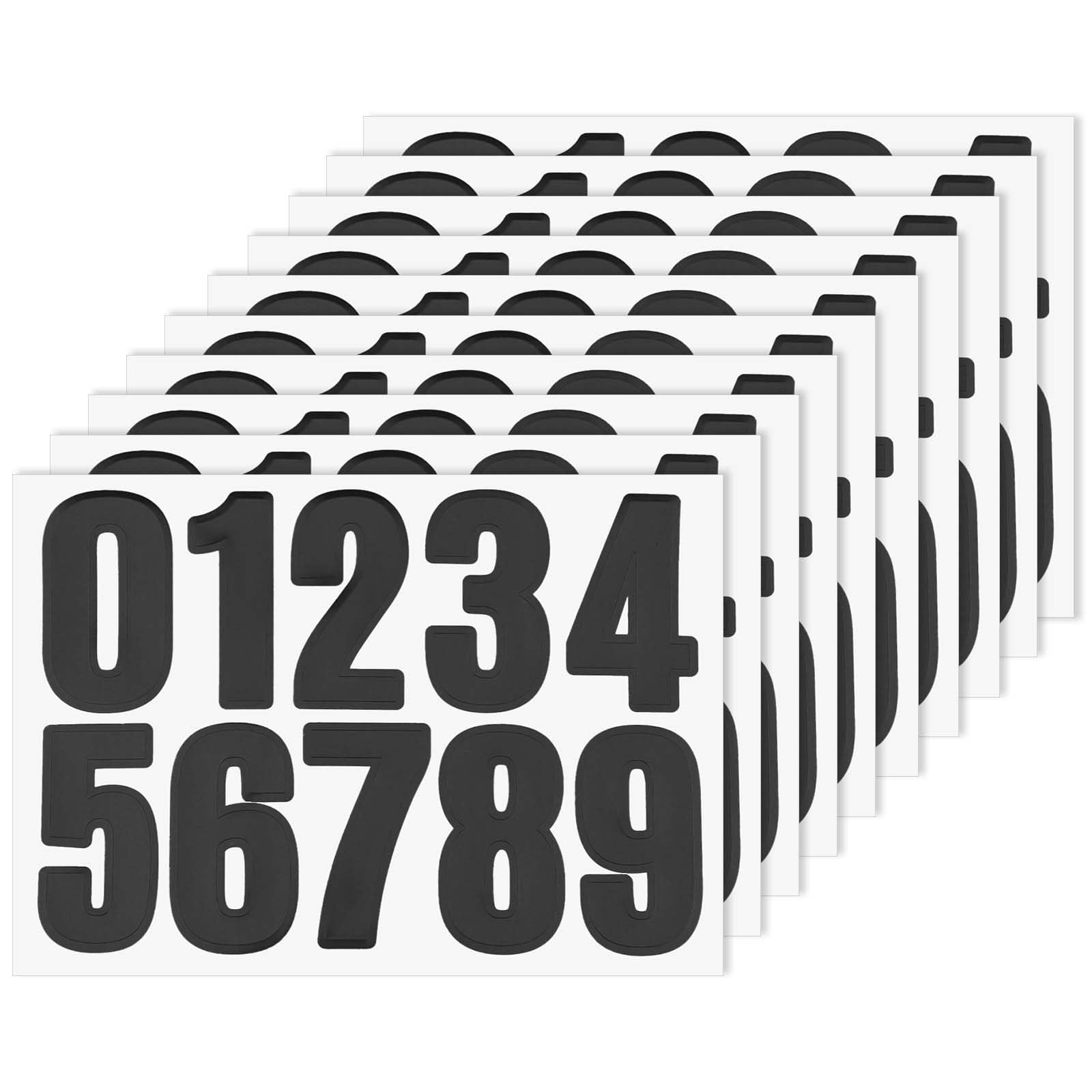 Amazon.com: Abeillo 10 Sheets/100PCS Mailbox Numbers Stickers, 4 Inch ...