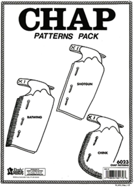 Amazon.com: Tandy Leather Chap Pattern Pack 6023-00 : Arts, Crafts & Sewing