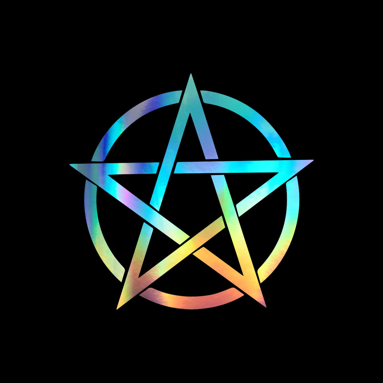 Amazon.com - Pentagram Symbol Sticker Vinyl Decal Notebook Car Window ...