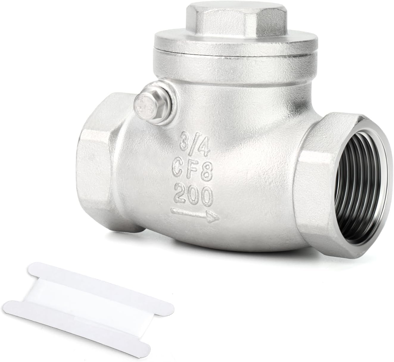 TAISHER 1PCS 304 Stainless Steel 3/4" NPT Female Swing Check Valve ...