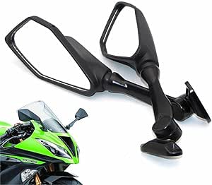 Motorcycle Rear View Mirrors Motorbike Rearview side Mirror Foldable ...