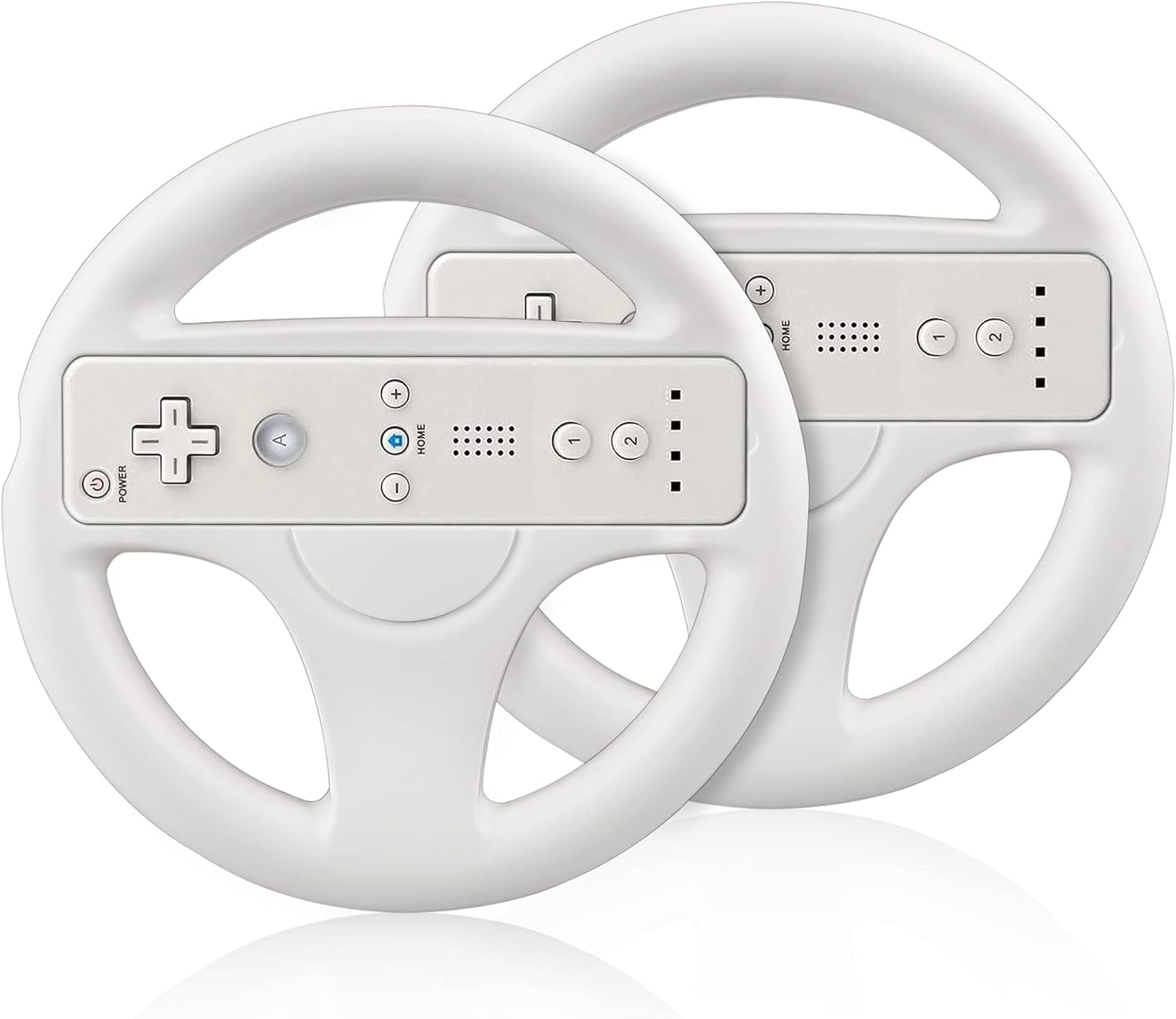Amazon.com: Xahpower Steering Wheel for Nintendo Wii and Wii U Remote ...