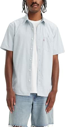 Levi'S 86627-0204 Camisa Classic Standard para Hombre, Azul, X-Grande ...