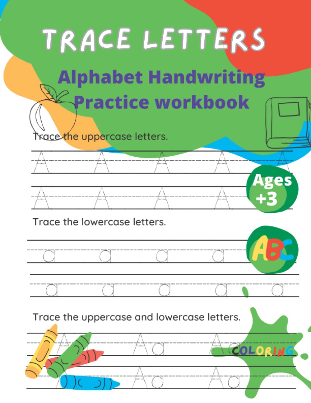Trace & Learn English: Alphabet Handwriting Practice workbook for kids ...