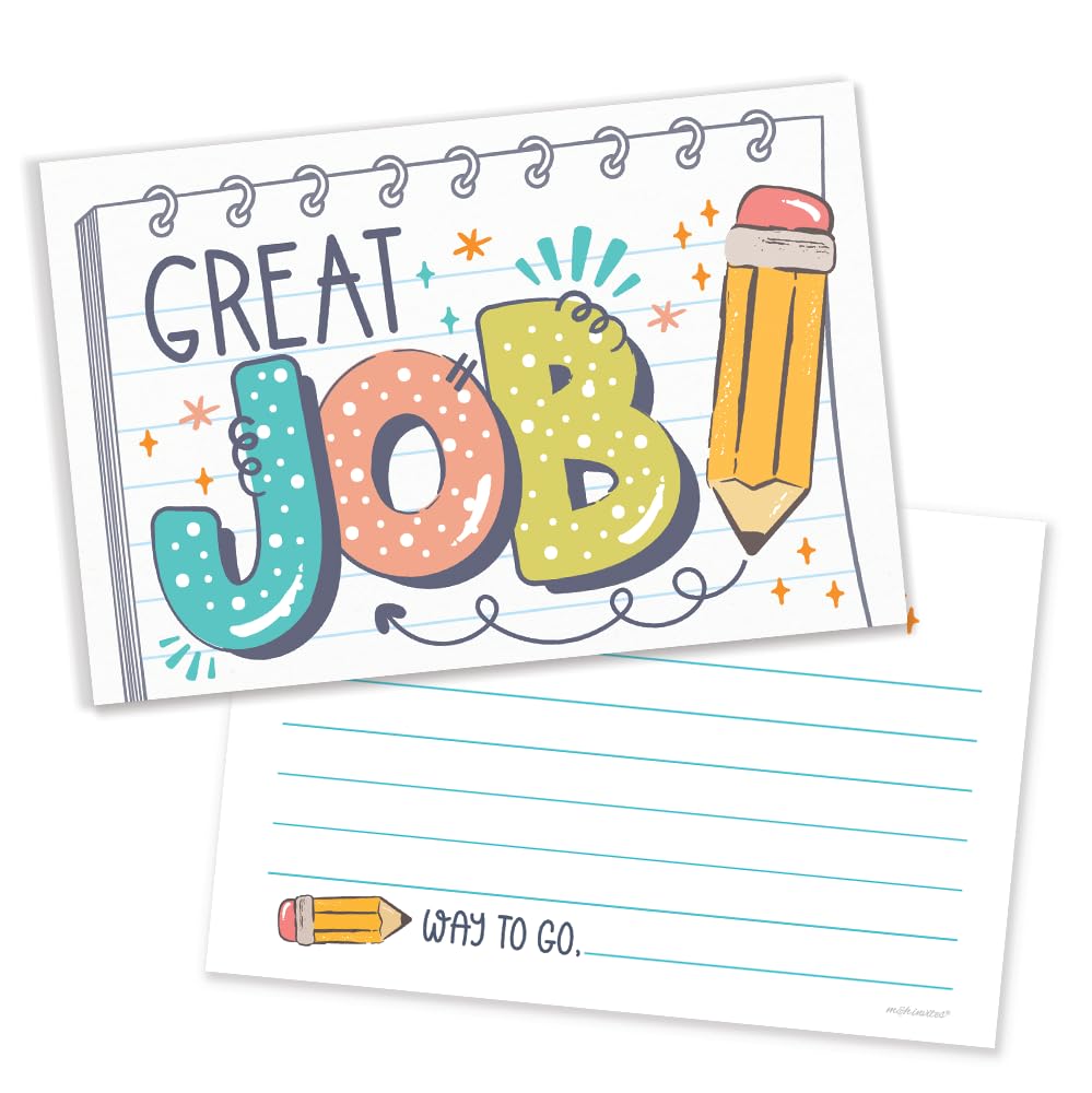Amazon.com : Great Job Shout Out Cards - 50 Pack Recognition Cards for ...