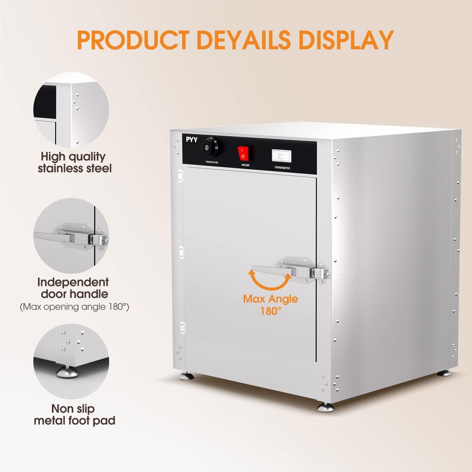 Snapklik.com : PYY Commercial Hot Box Food Warmer Cabinet - Portable 4 ...