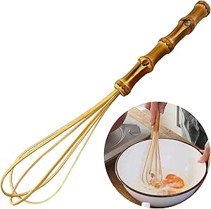 Amazon.com: Wooden Whisk, Handcrafted Bamboo Whisks for Cooking Non ...