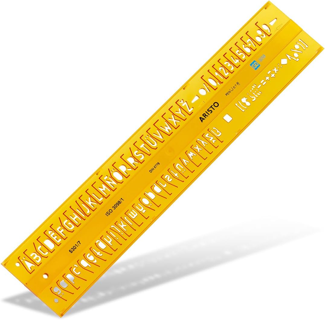 Amazon.com: Schladerer Aristo AH5301/7 Lettering Stencil ISO 3098-1 ...