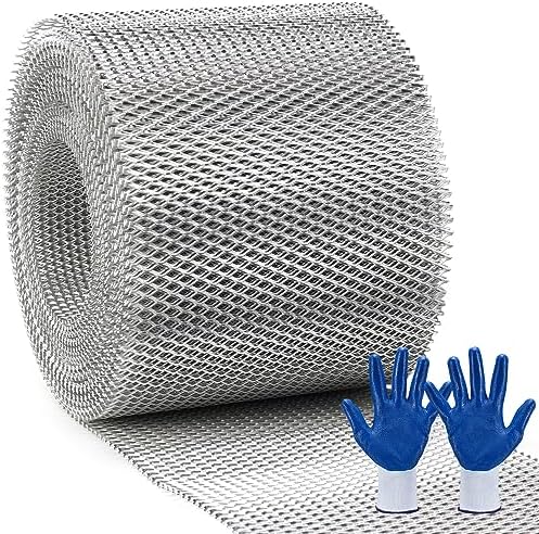 Magipipe Gutter Guard Mesh, 6 Inch x 100 Ft Aluminum Gutter Leaf Guard ...