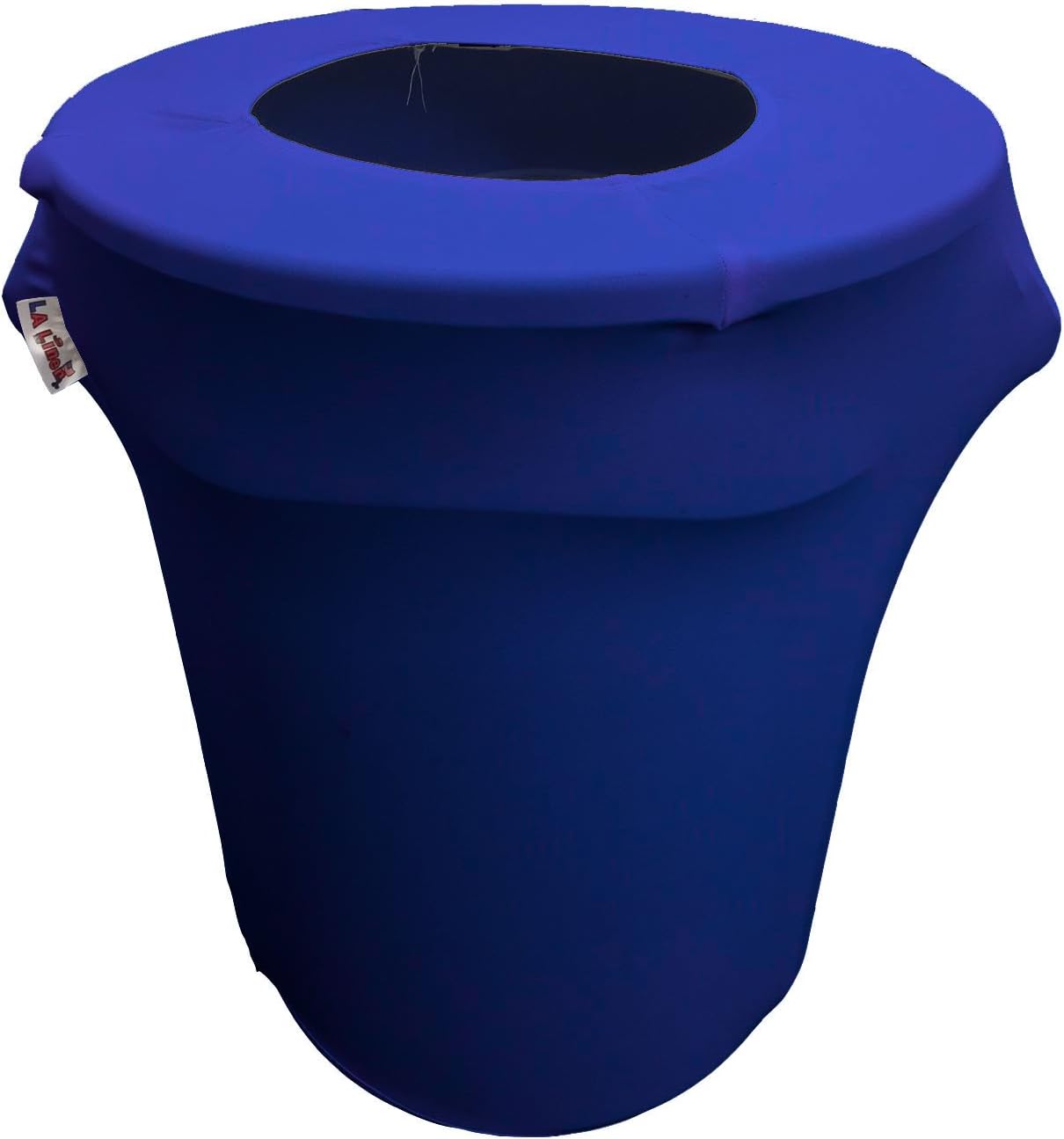 Amazon.com: LA Linen Stretch Spandex Fitted Trash Can Cover 32-Gallon ...