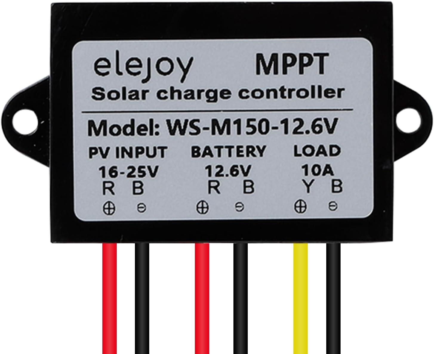 Amazon.com : ELEJOY 10 Amp 12.6V 150W MPPT Solar Charge Controller 99% ...