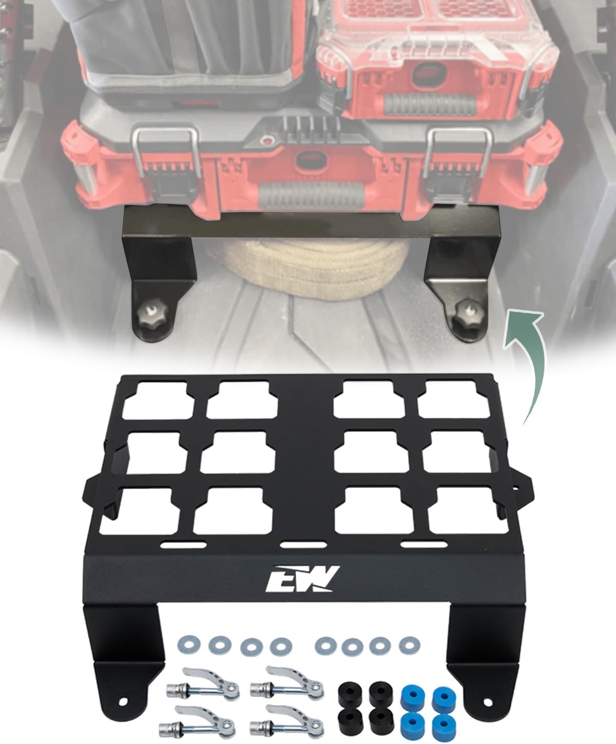 Amazon.com: NIXFACE Packout Mount 4 Wide Fit for Polaris RZR XP 1000 ...