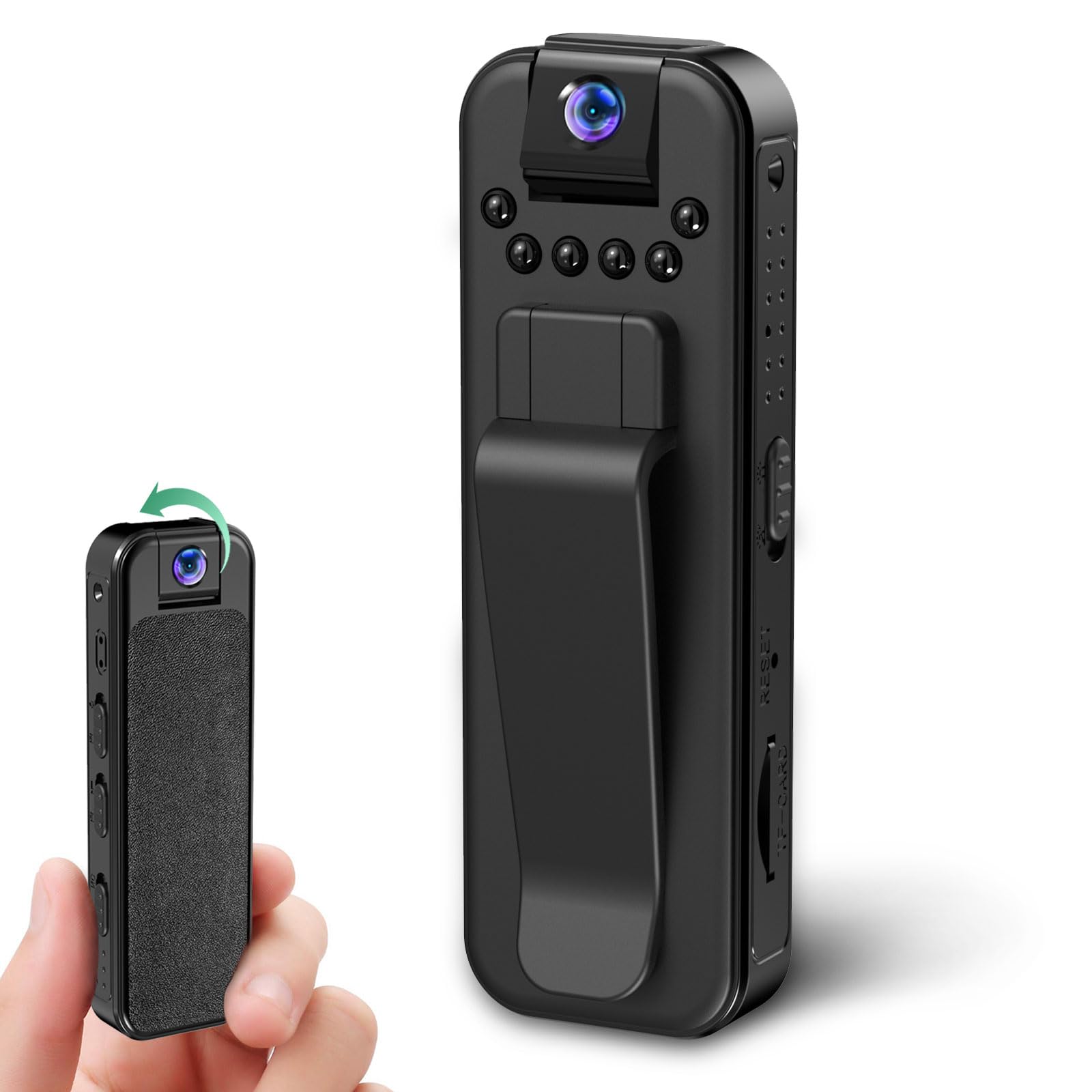 Amazon.com : HKFUG Mini Body Camera HD 1080P Portable Video Recorder ...
