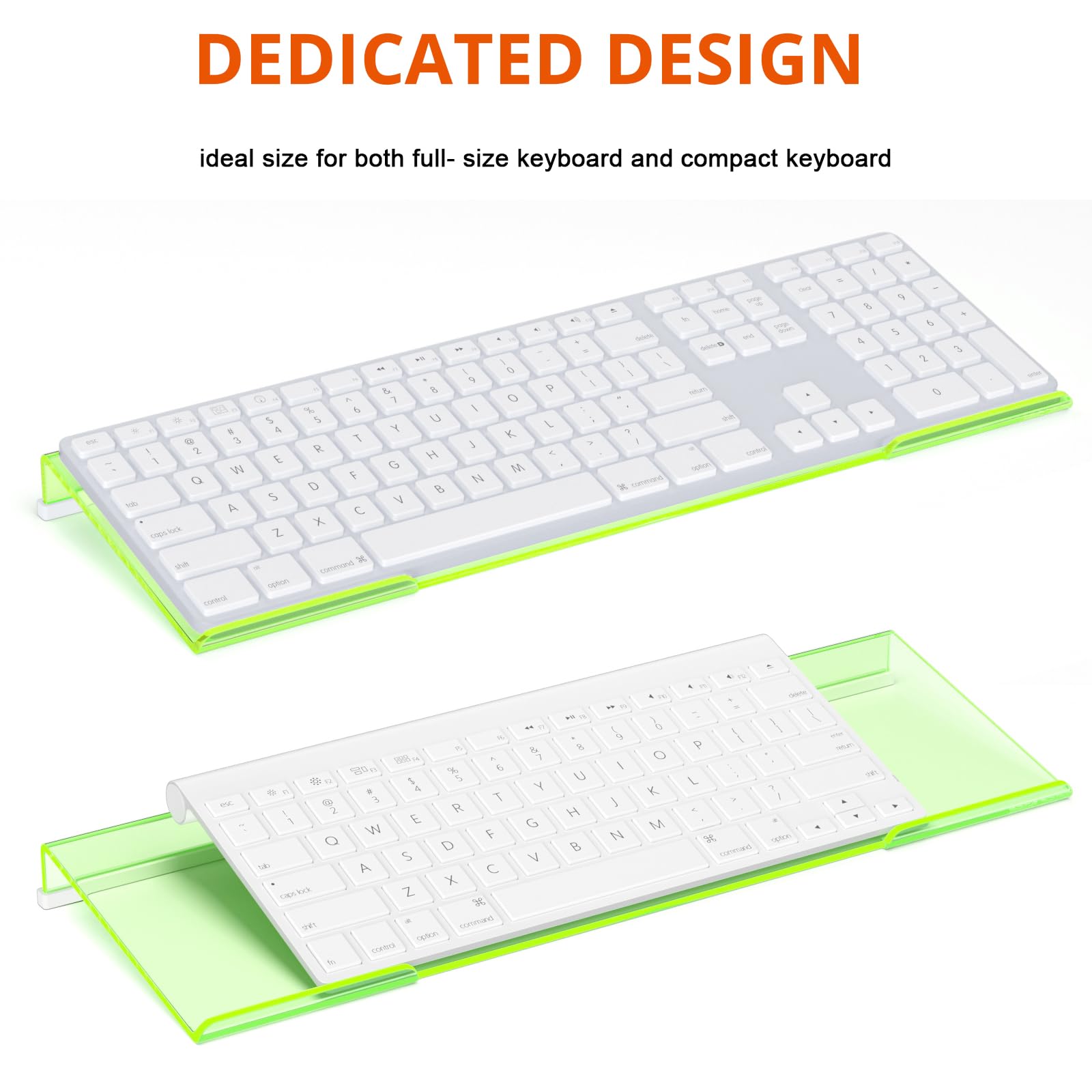 Snapklik.com : Richboom Epoptic Green Acrylic Tilted Computer Keyboard ...