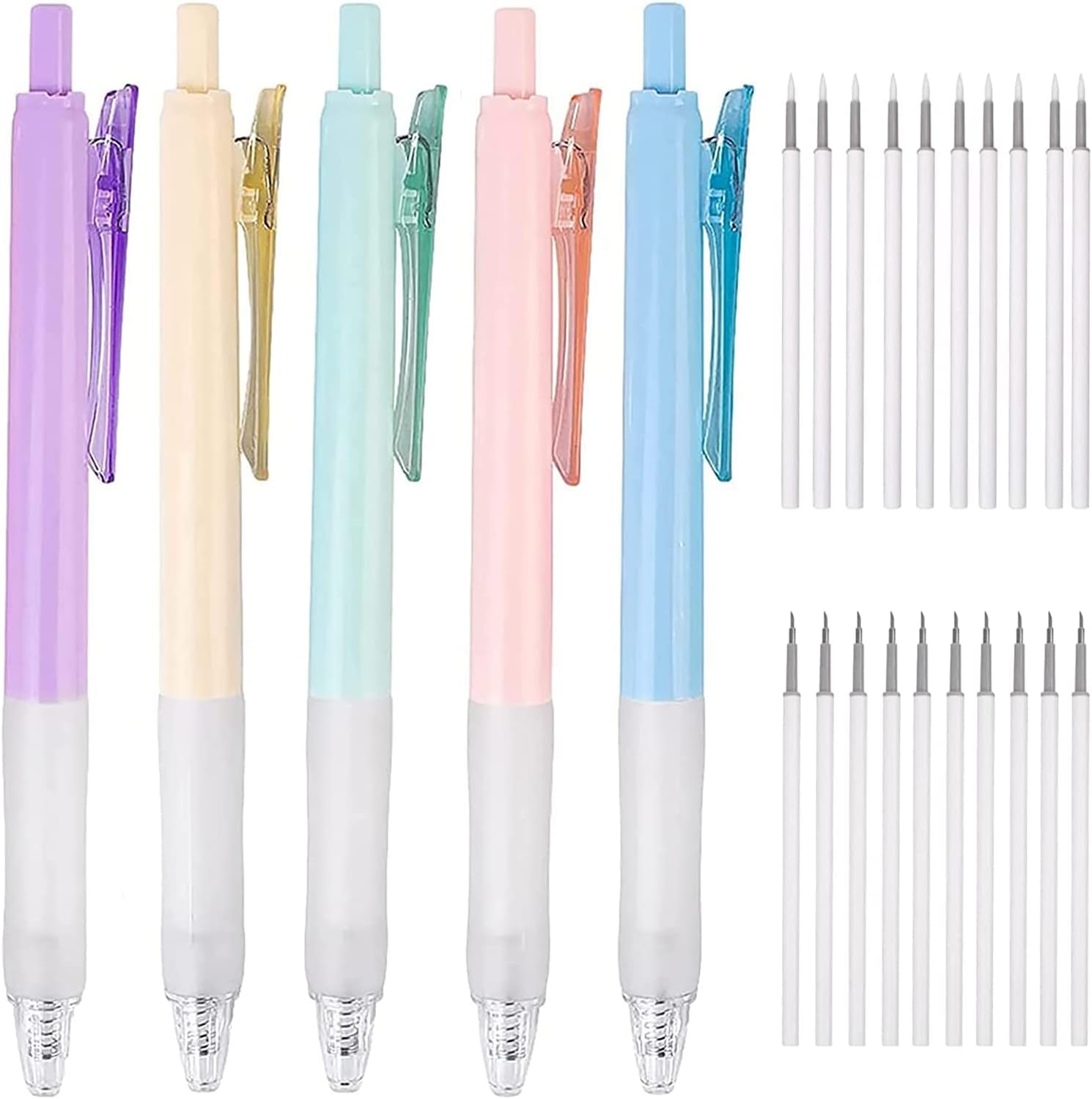 Yuentoen Craft Knife Pen with 20 Blades,Retractable Precision Cutting ...