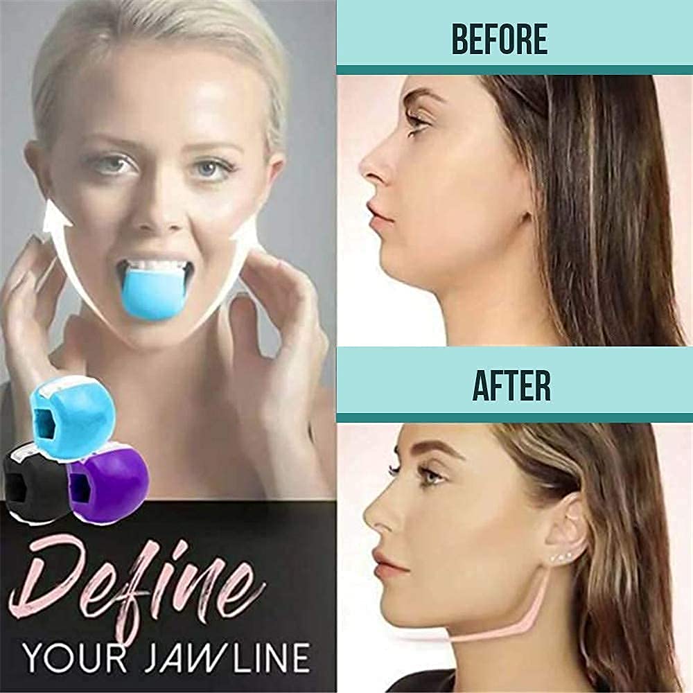 ALPHA Jawline Exerciser Jaw, Face, and Neck Exerciser - Define Your ...