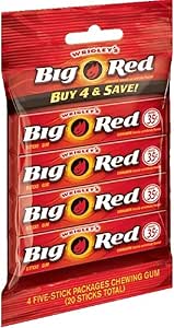 Big Red Cinnamon Chewing Gum 4 x 5 Stick Pack : Amazon.co.uk: Grocery