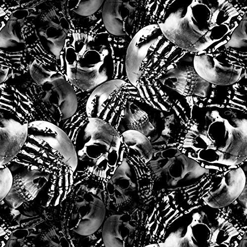 Amazon.com: Hydrographic Film Skulls act See no here no do no Evil ...