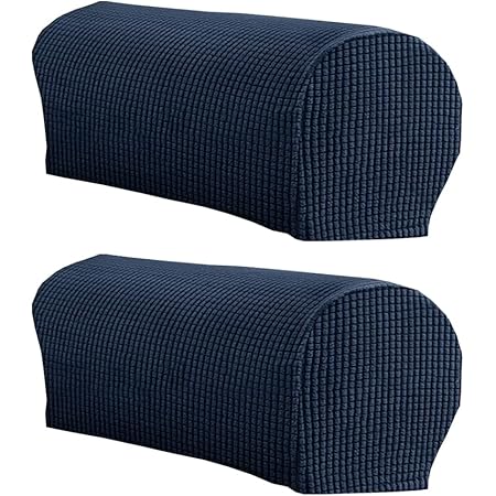 Amazon.com: LINGXIYA Set of 2 Sofa Armrest Cover, Soft Stretch Arm ...