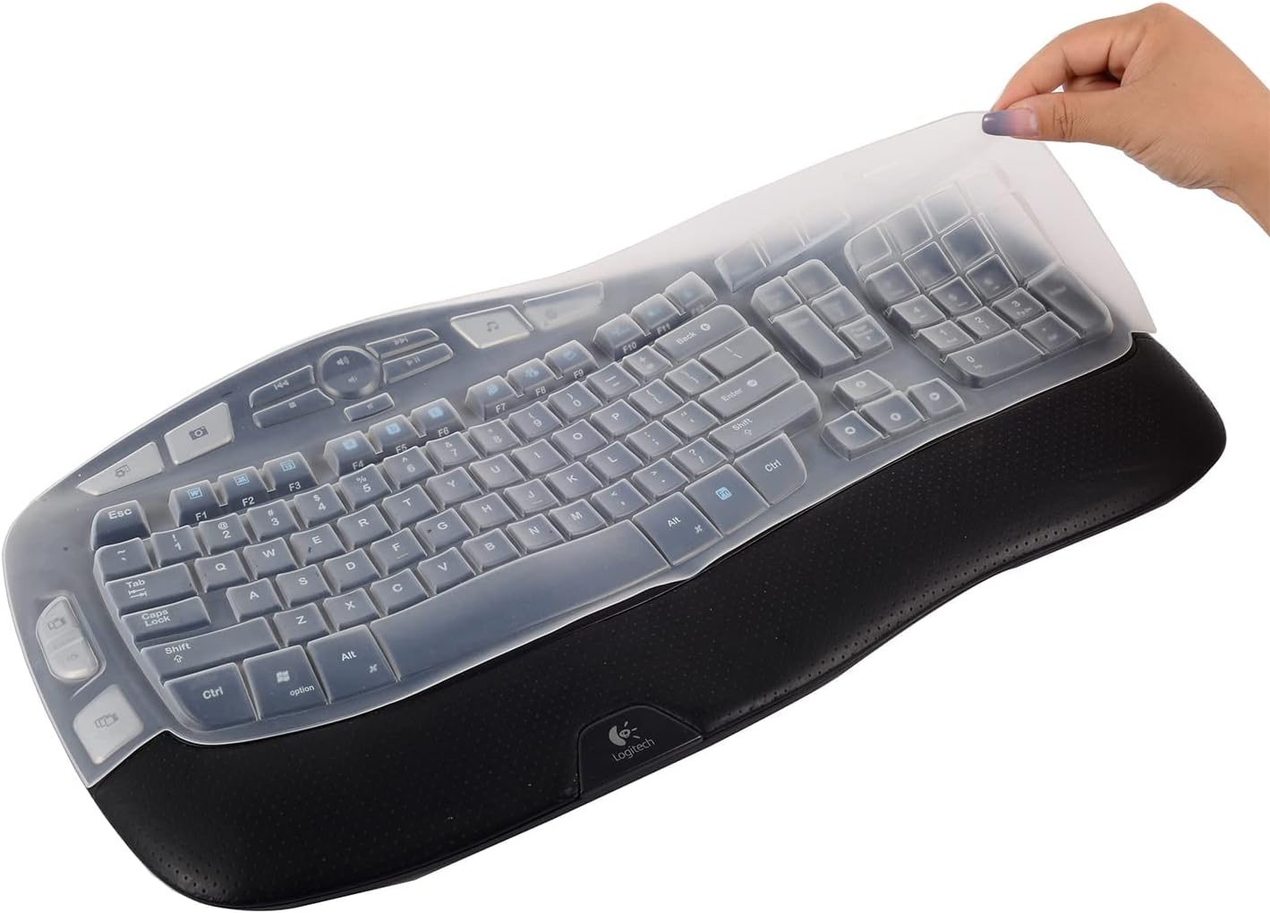 Amazon.com: Keyboard Cover for Logitech K350 MK550 MK570 Wireless Wave ...