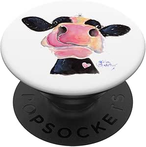 Amazon.com: NoSeY CoW PRiNT ANiMaL PRiNT ' JaMMie JeSSie ' PopSockets ...