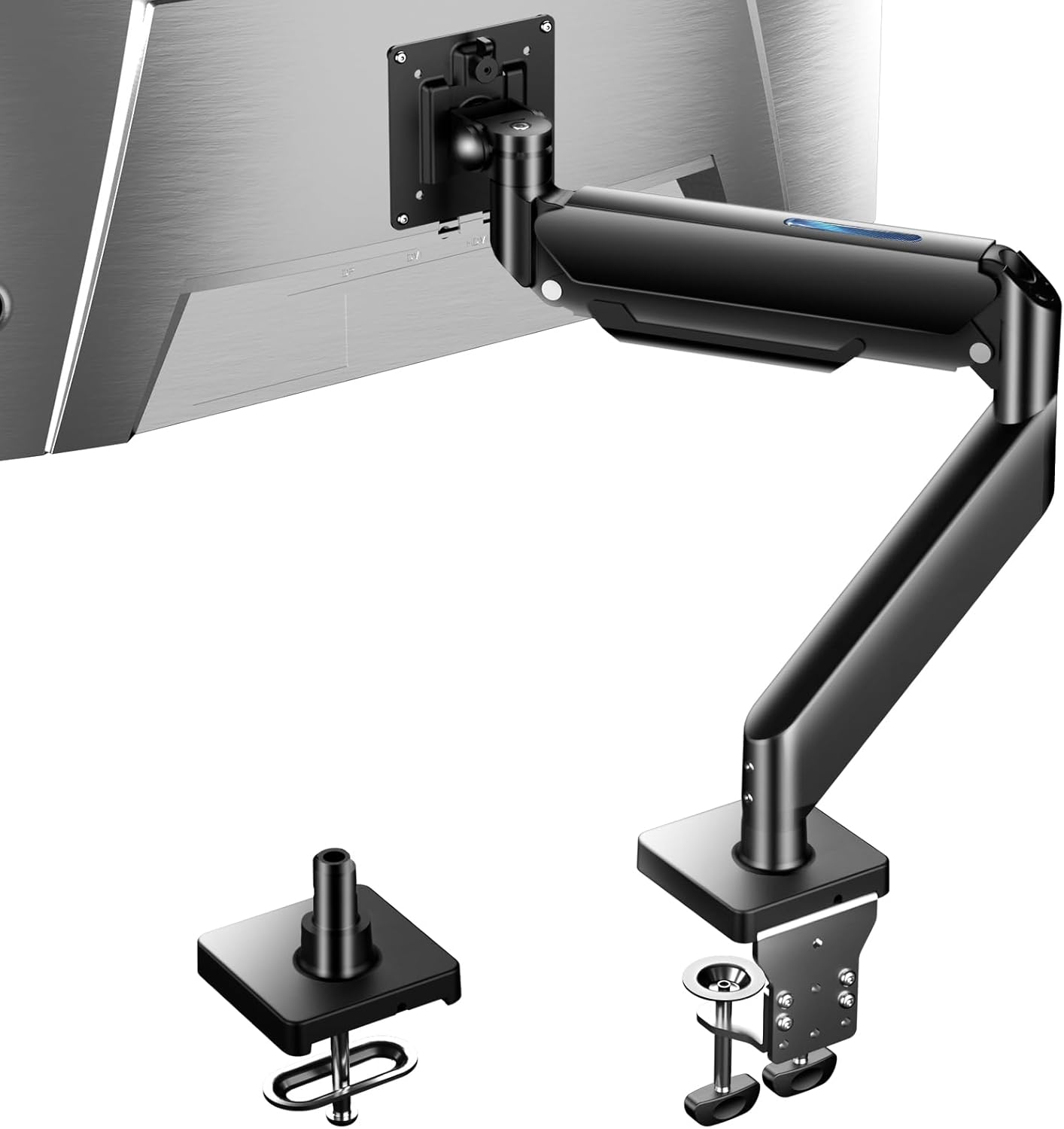 FORGING MOUNT Heavy Duty Single Monitor Arm Stand Fits 10-43" Computer ...