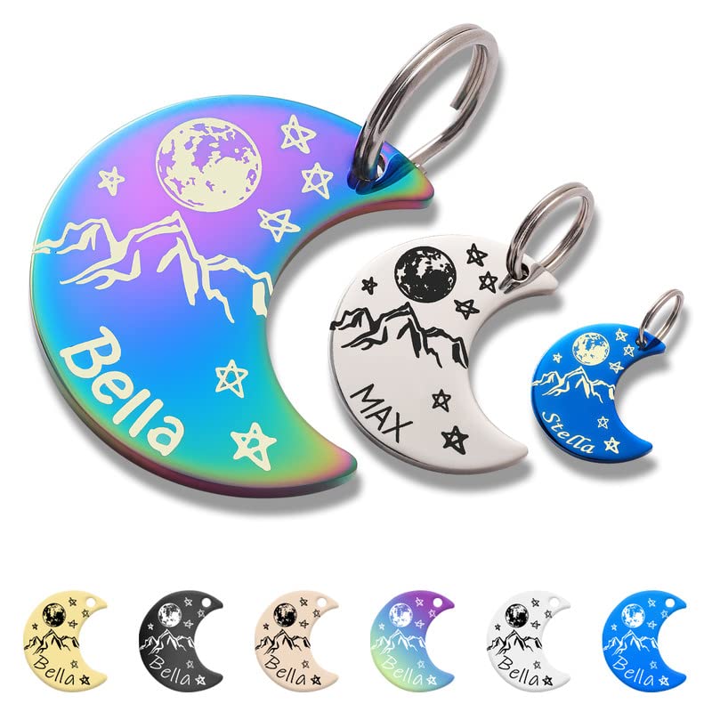 Amazon.com: Dogs Cats ID Tags Personalized Lovely Symbols Pets Collar ...