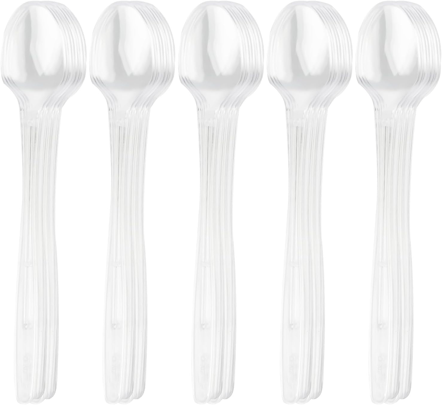 Amazon.com: HMDZMR 9" Clear Plastic Spoons, Heavy Duty Disposable ...