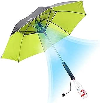 Portable Umbrella with Fan and Mist Spray, 3 in 1 UV Protection Sun ...