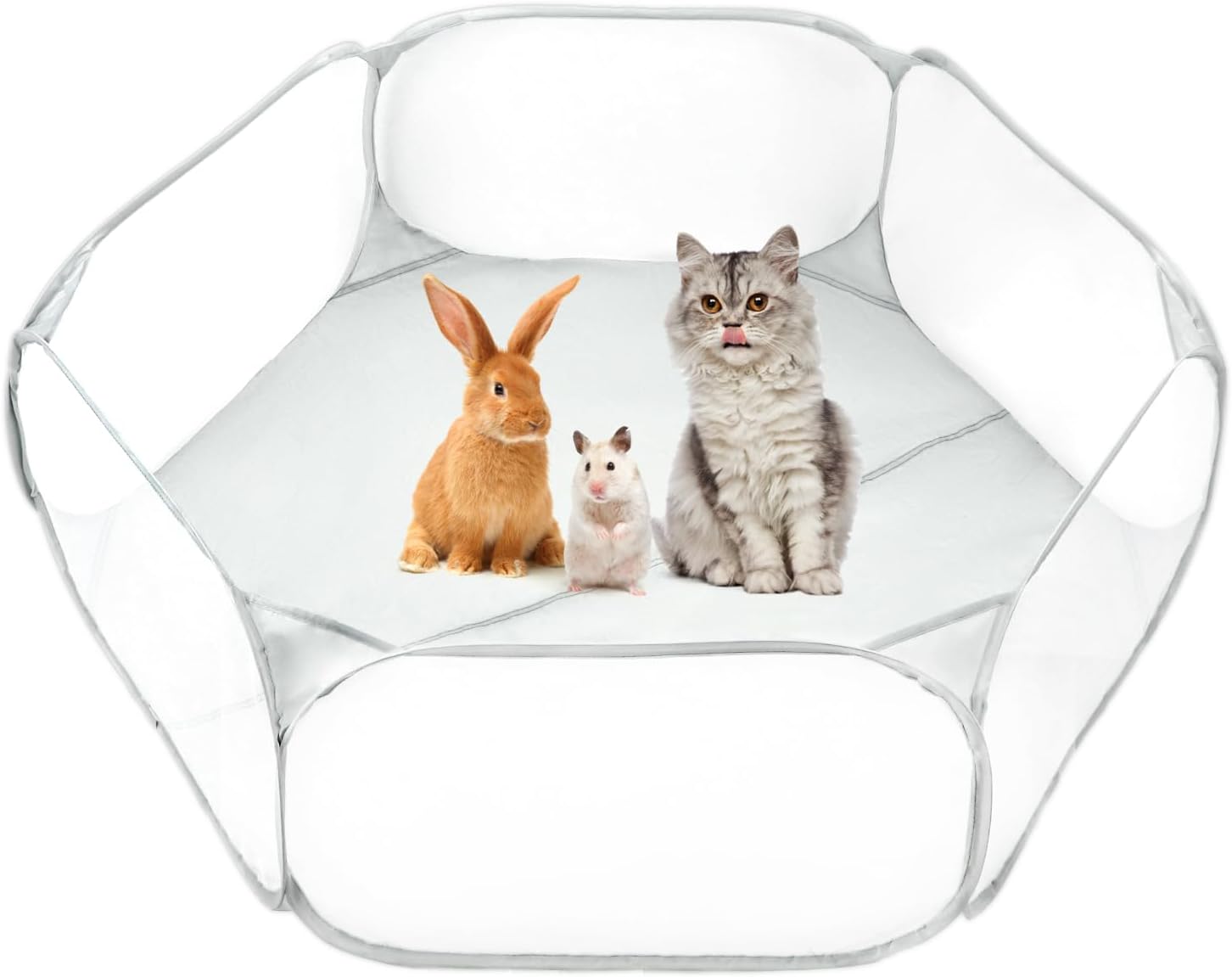 QWORK® Small Pet Playpen, Portable Animal Playpen, Pop up Play Pen, for ...