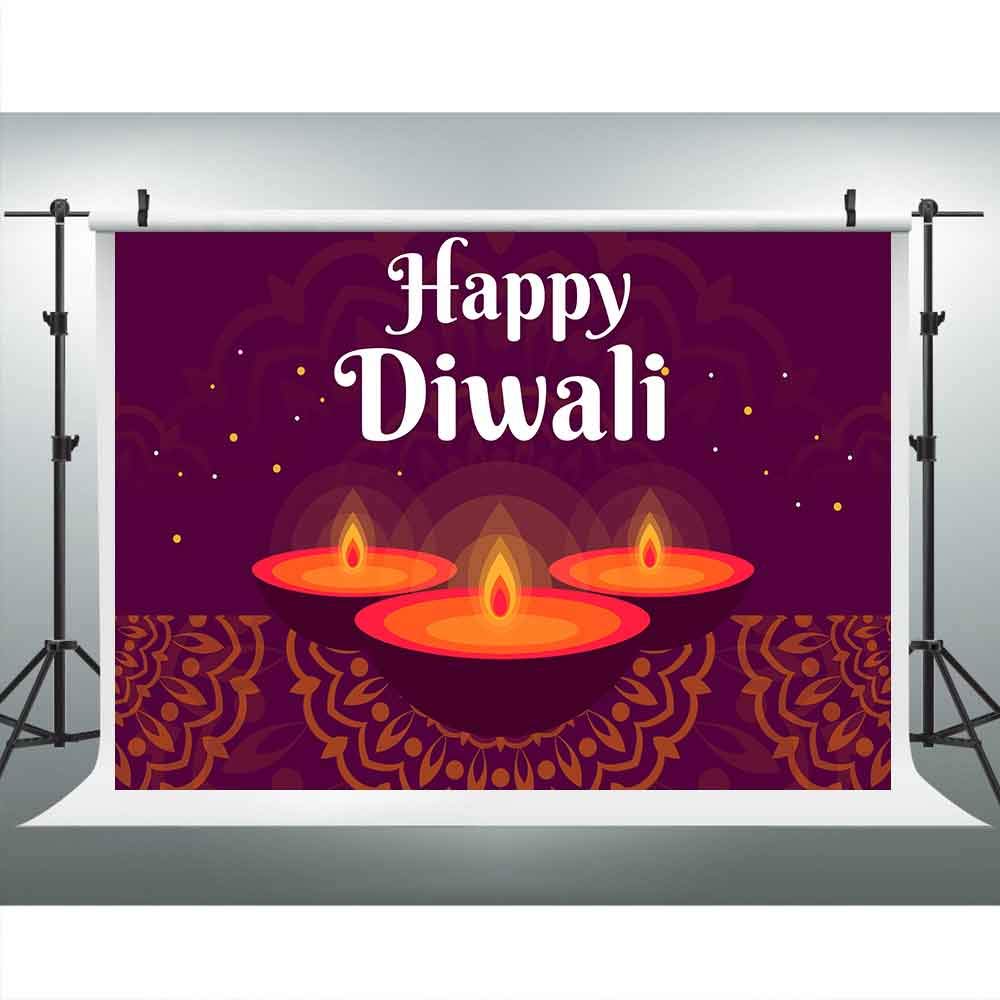Buy Happy Diwali Festival Backdrop for Photography, India Style Diwali ...