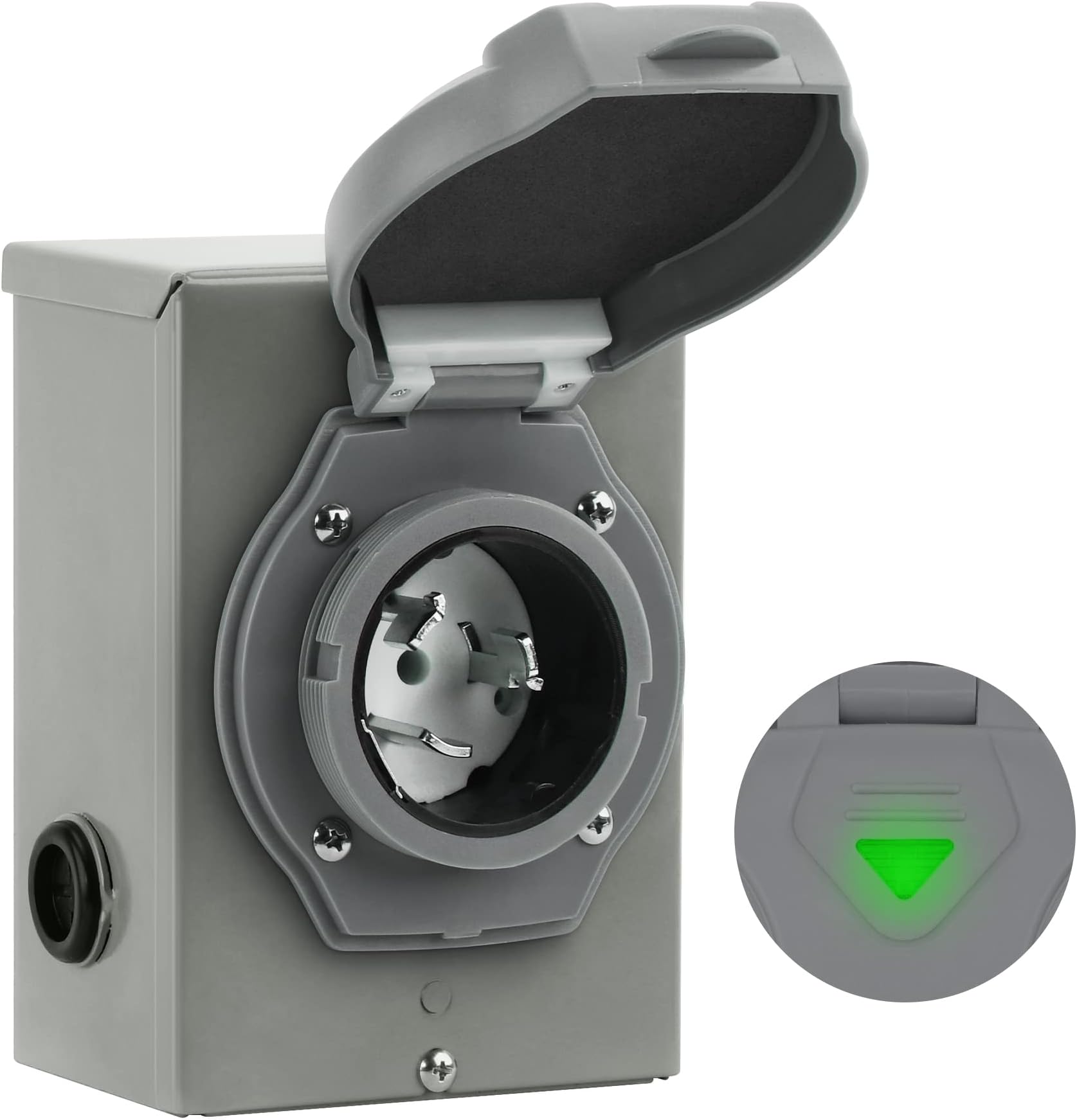 Amazon.com: Flameweld 50 Amp Generator Inlet Box - NEMA SS2-50P Power ...