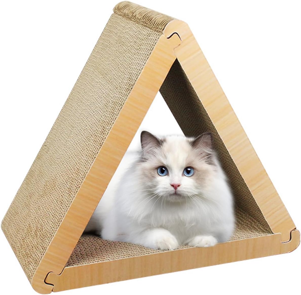 Amazon.com : ScratchMe 3-Sided Triangle Cat Scratching Post Scratcher ...