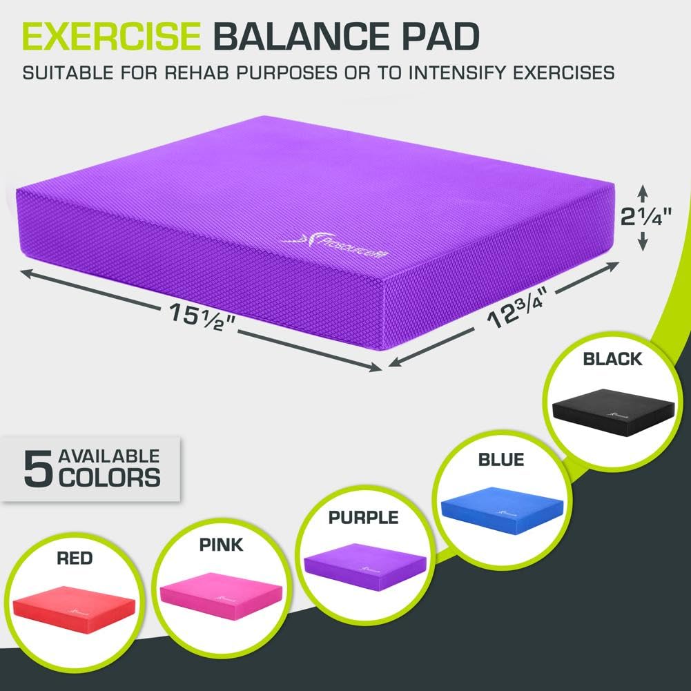 Snapklik.com : ProsourceFit Exercise Balance Pad Non-Slip Cushioned ...