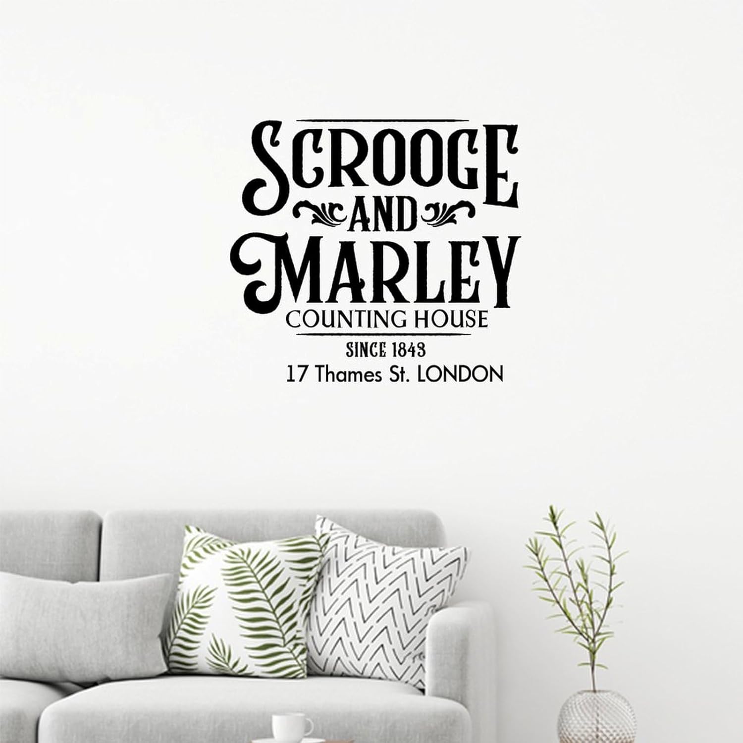 Amazon.com: Wall Decals 22 Inch Scrooge and Marley Counting House ...