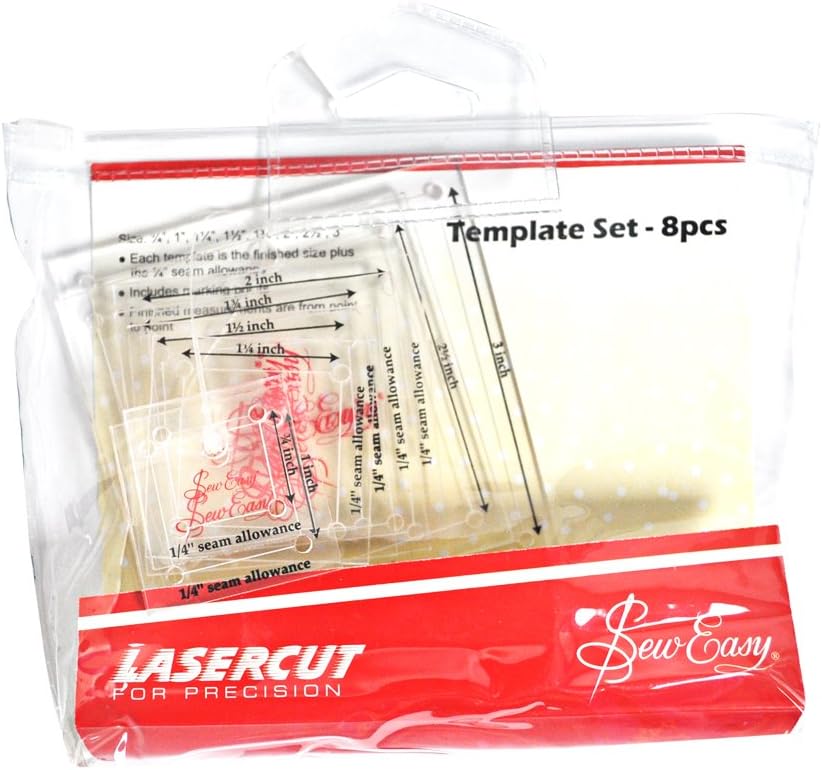 Sew Easy Mini Squares 8 Template Set : Amazon.co.uk: Home & Kitchen