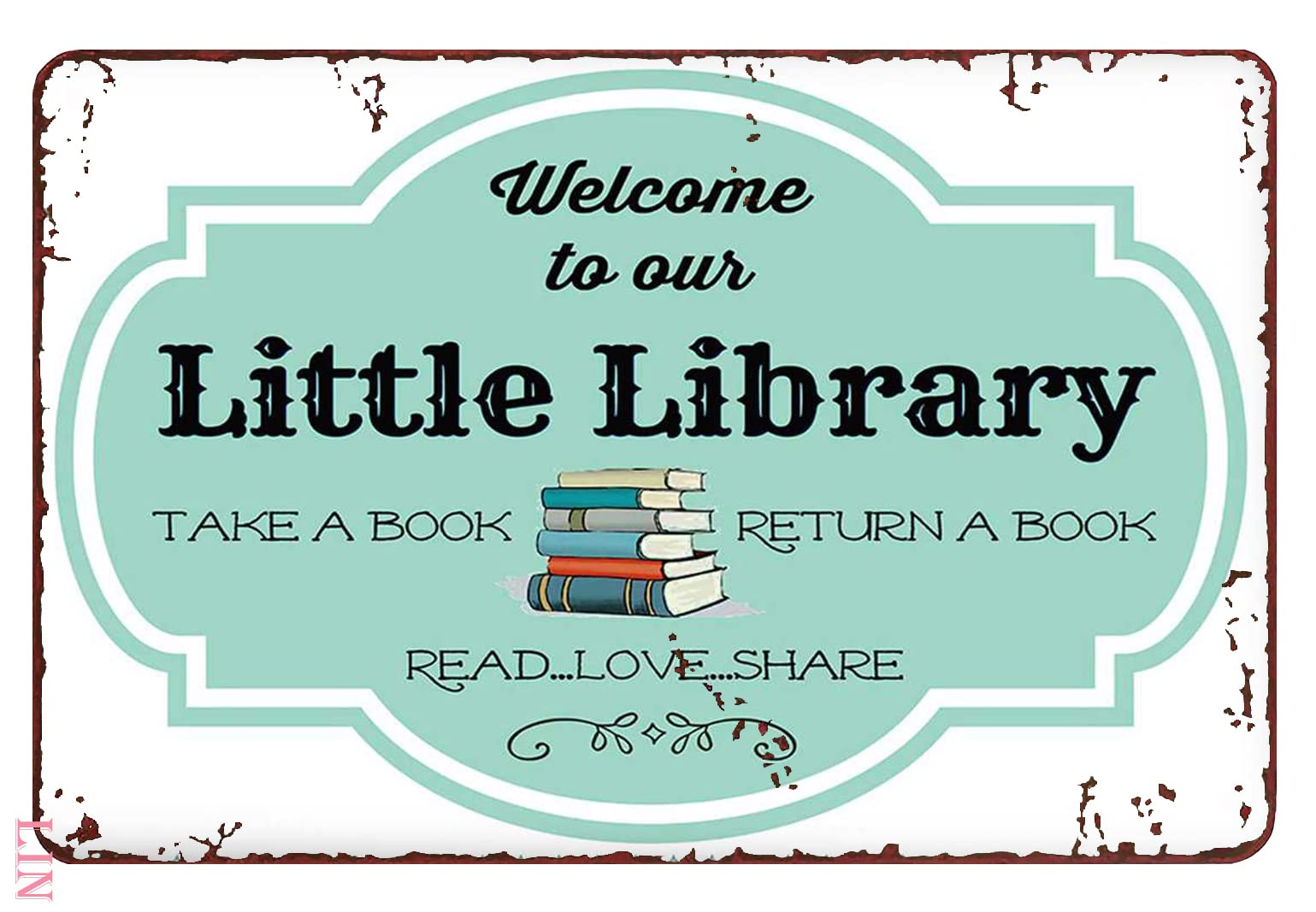 Amazon.com: fmrsok Welcome Signs for Front Door Outside Book Lover ...