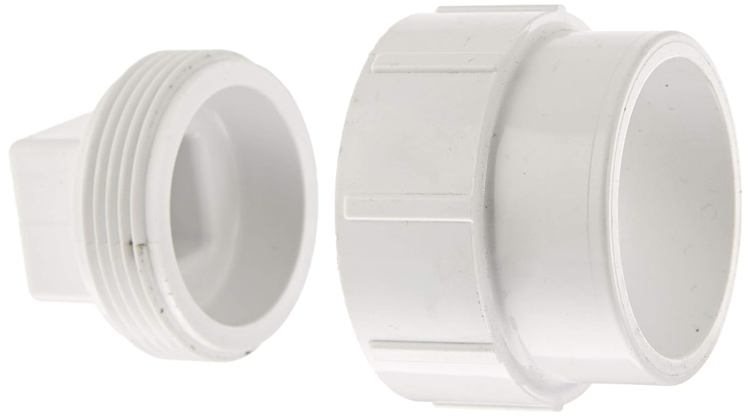 Spears P105X Series PVC DWV Pipe Fitting, Cleanout Adapter with Plug, 1 ...