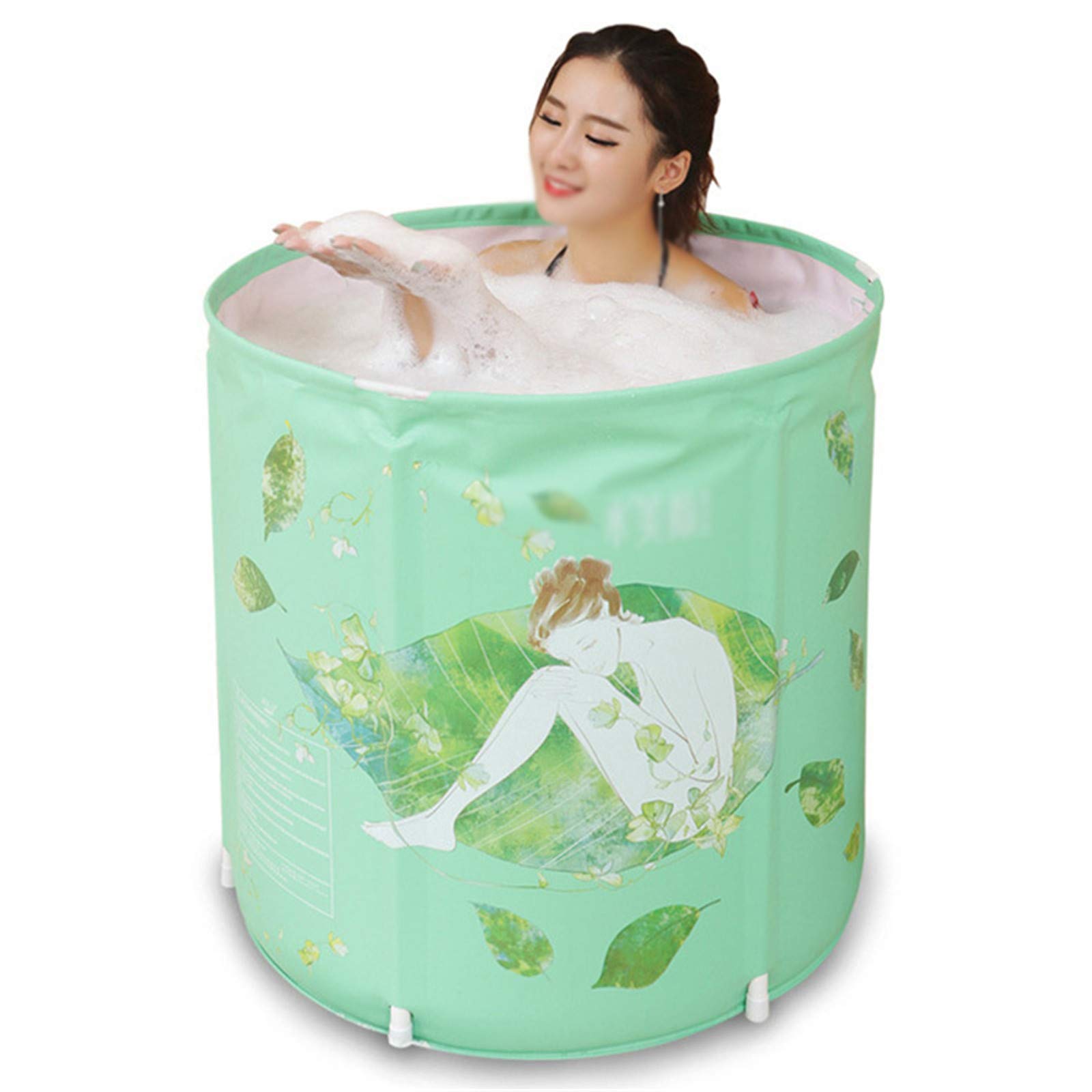 Buy Portable Bathtub, PVC Foldable Soaking Friendly SPA Cold Day Warm ...