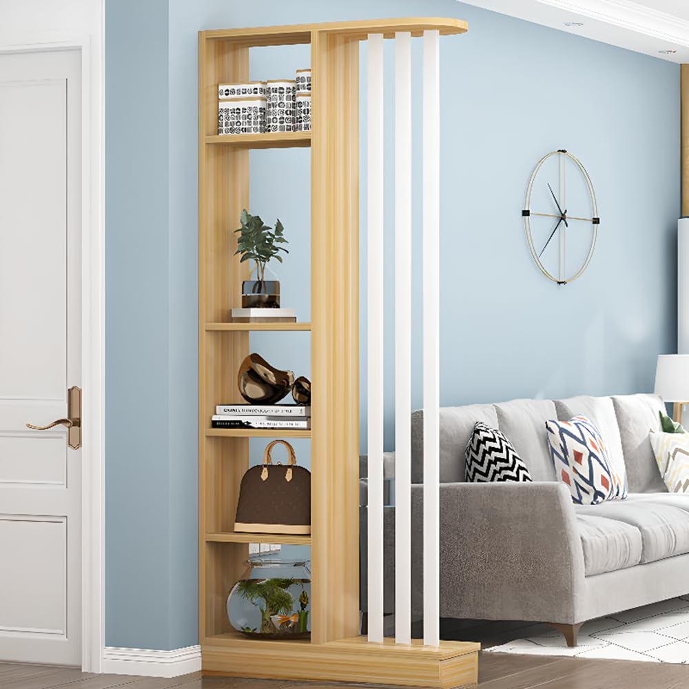 Amazon.com - LITFAD Modern Wall Room Divider Entry Hall Storage Rack ...