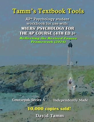 AP* Psychology Student Workbook for use with: Myers' Psychology for the ...