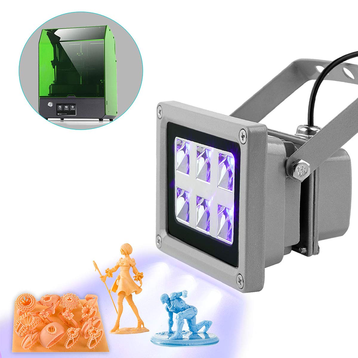 Snapklik.com : 3D Printer UV Resin Curing Light For SLA/DLP 3D Printer Solidify Photosensitive ...
