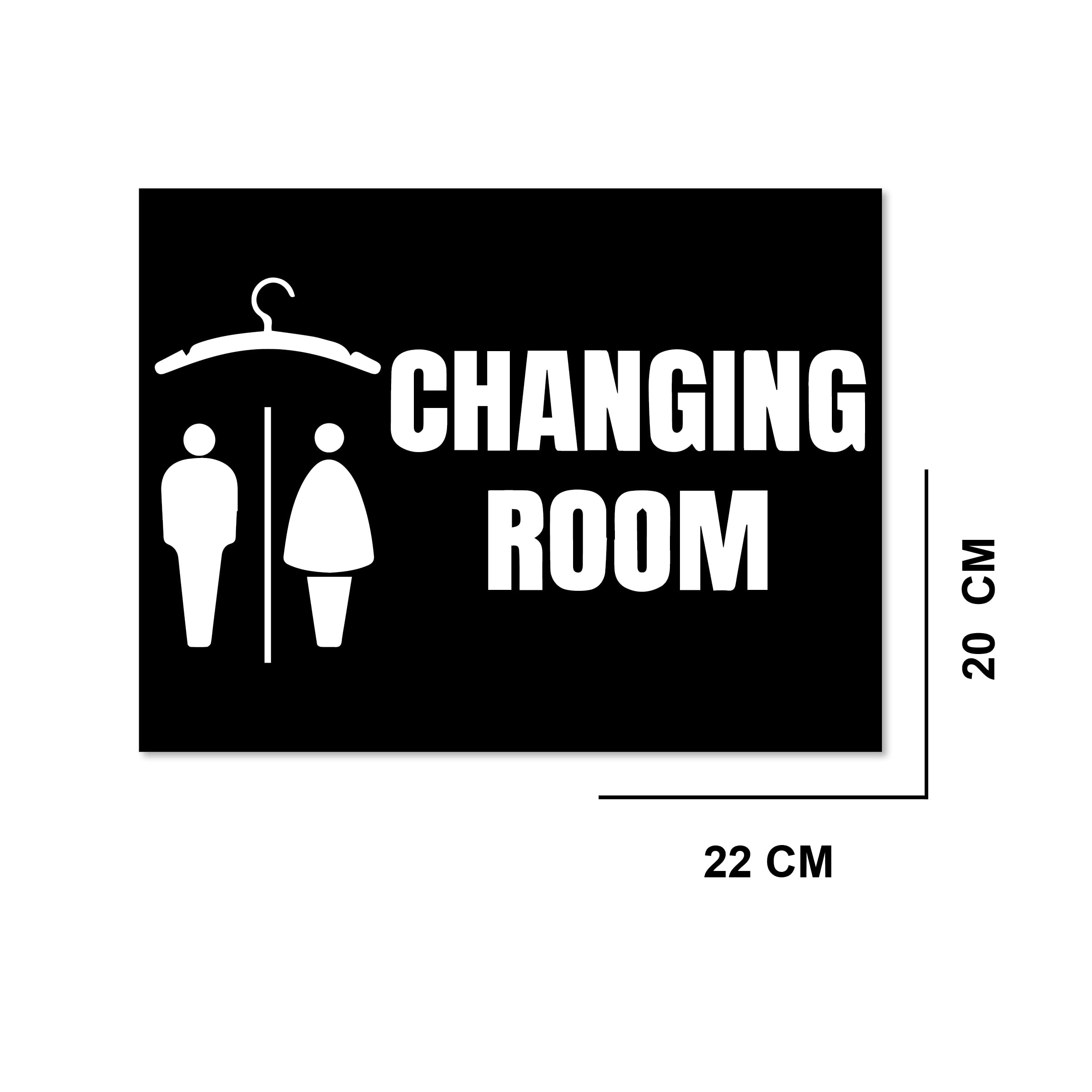 Buy SIGN EVER Dress Changing Room Sign Board For Auditorium Shops ...