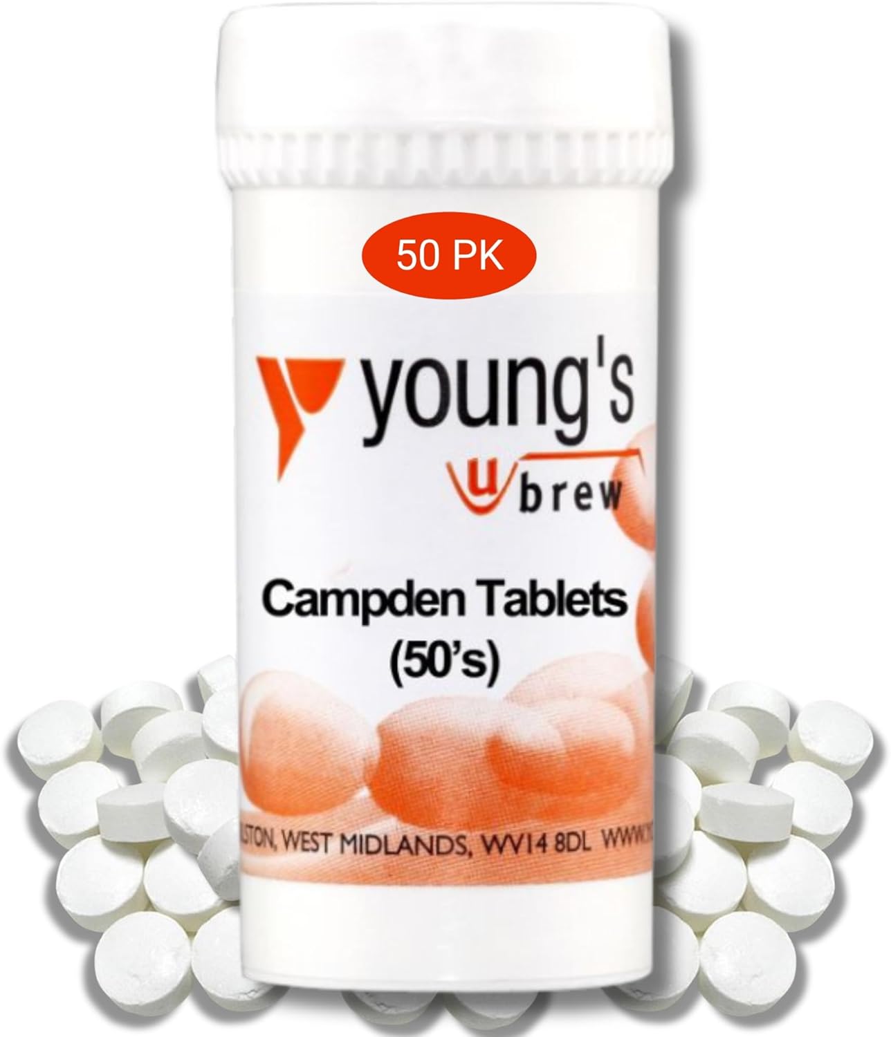 Youngs Campden Tablets, 50 Pack, Sodium Metabisulphite for Wine Making ...
