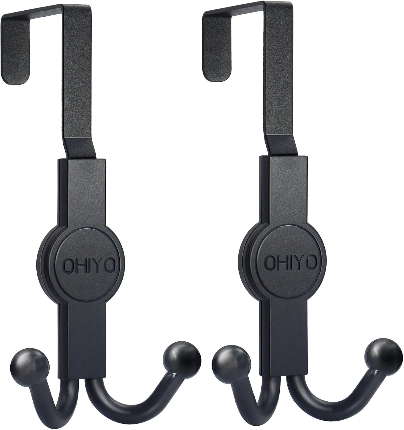Amazon.com: OHIYO Over Door Hooks, 2 Pack Door Hooks for Hanging Clothes, Hats, Coats, Robes ...