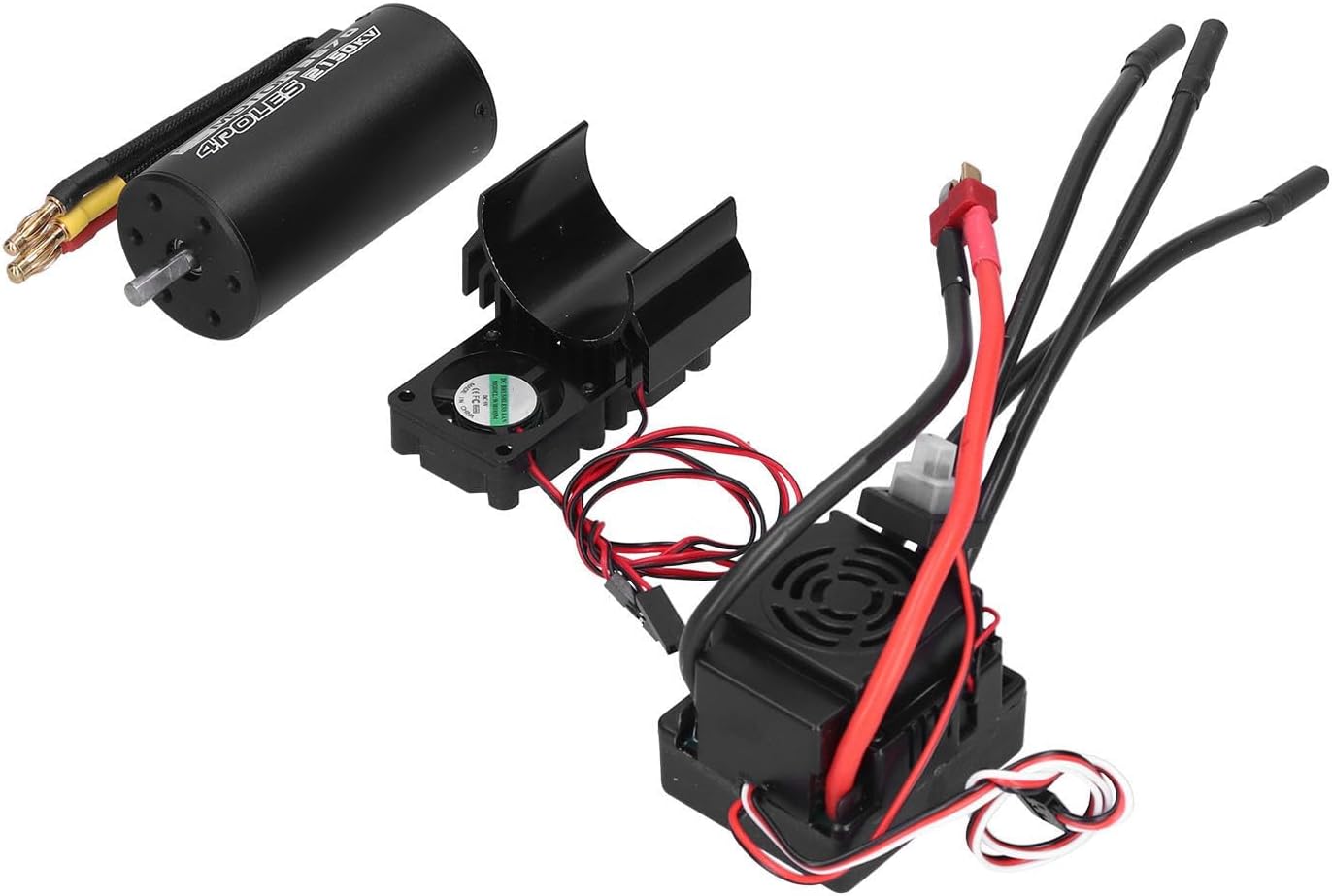 VGEBY RC Brushless Motor Set, RC ESC Motor Heatsink Set 3670 2150KV ...
